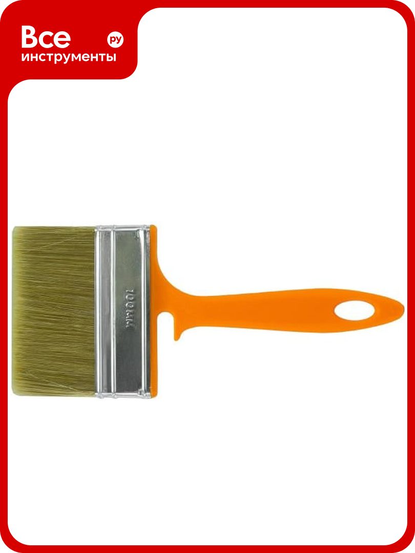 Кисть флейцевая Pobedit Лак Expert 100х12 мм 1519045 для защиты и декоративного покрытия поверхностей