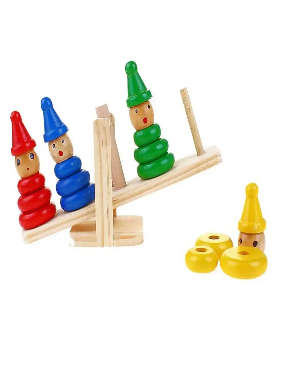 Развивающий детский набор, балансир "Весы" деревянная