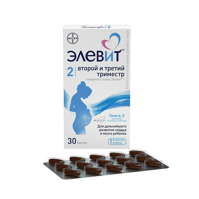 Элевит второй И третий триместр