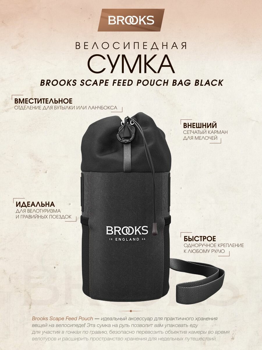 Сумка для велосипеда Brooks Scape Feed Pouch Bag Black