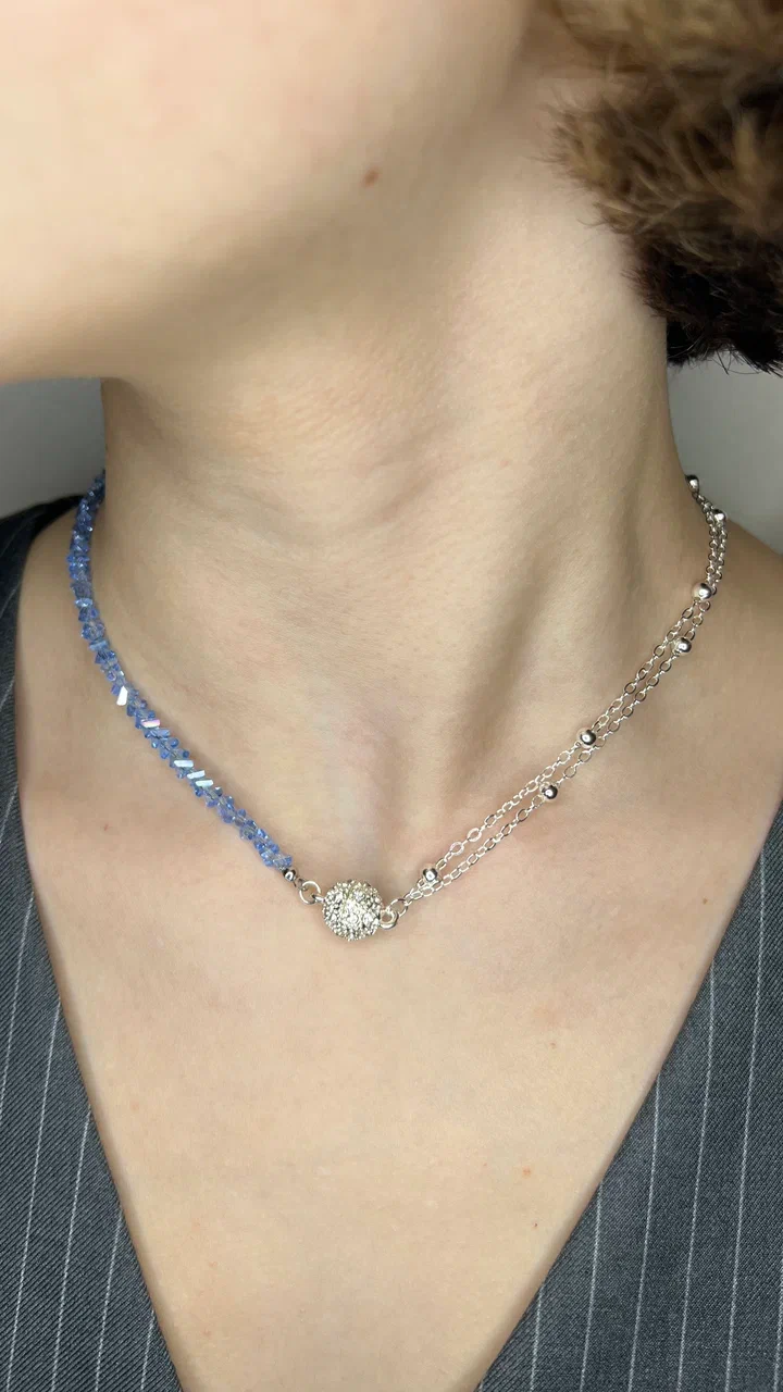 Колье, стекло