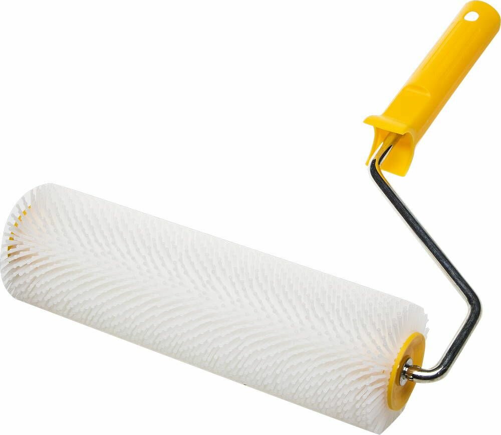 Валик игольчатый STAYER Professional, для наливных полов, 75х250 мм, бюгель 8 мм, пластмассовые иглы, в сборе