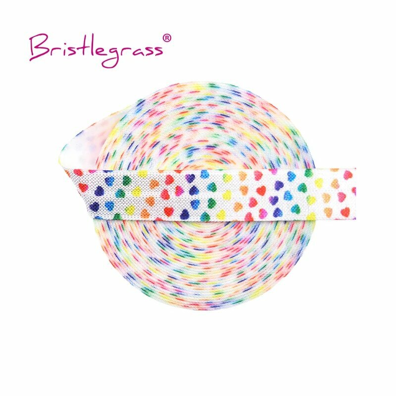 Бristlegrass Эластичная лента с принтом 70%Chinlon & 30%Spandex A-07, 2 Yards