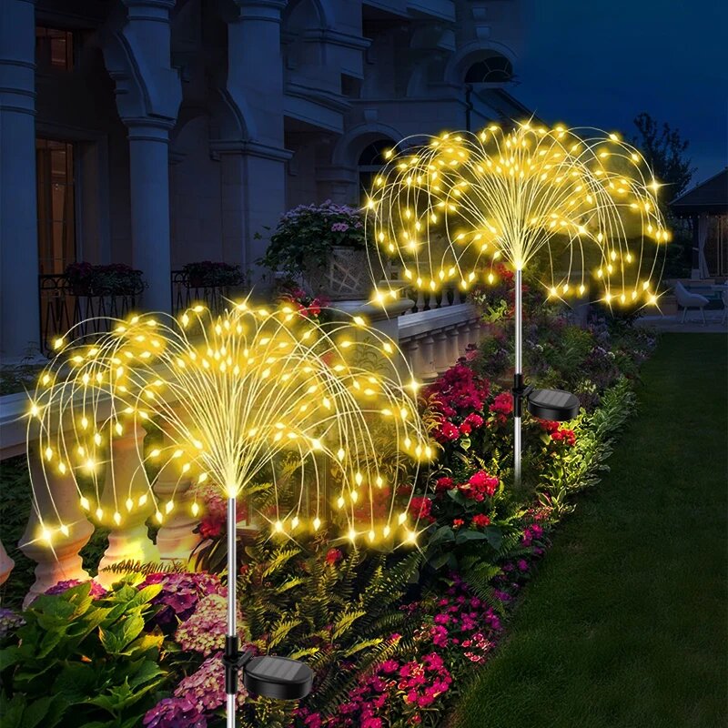 Солнечные огни 420 LED для сада Warm White, 60LED-1pcs