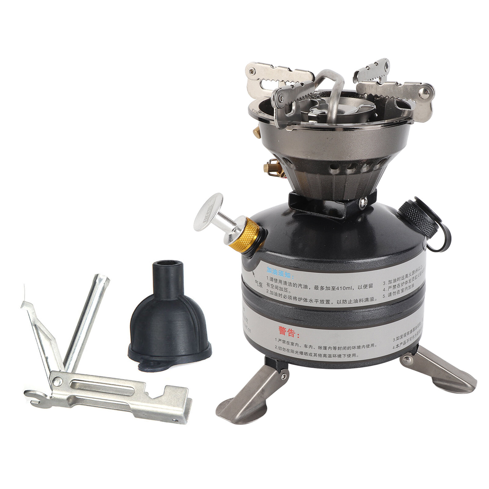 Портативная однокурсница на открытом воздухе бензиновая плита для кемпинга для пикника