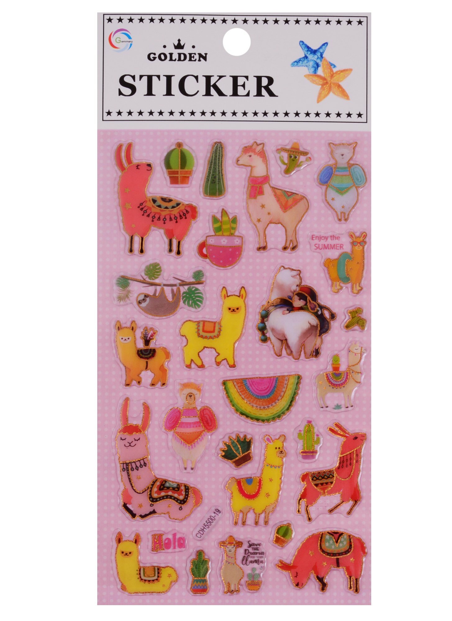 Наклейки эпоксидные Ламы