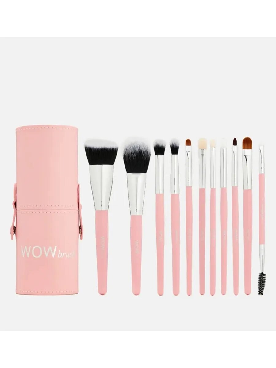 Набор кистей для макияжа WOW BRUSH pink, Адвент