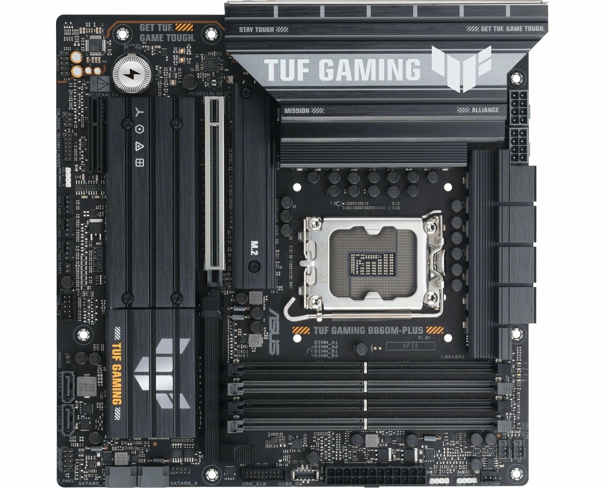 Материнская плата Asus TUF GAMING B860M-PLUS, Soc-1851, Intel B860, mATX