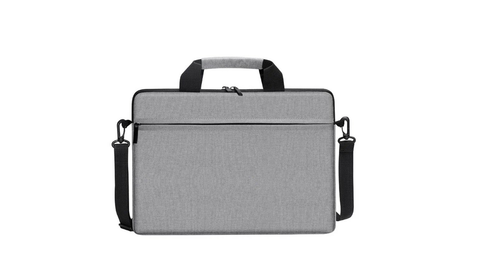 Сумка MyPads для ноутбука Irbis Lenovo Apple Xiaomi Digma 15.6/16.0 дюймов с ремнем через плечо из нейлона светло-серая