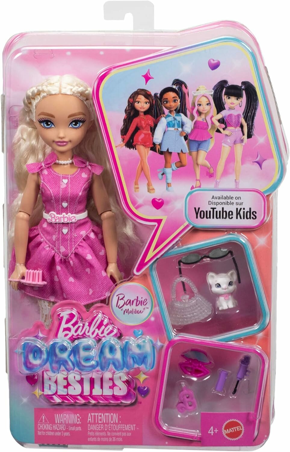 Кукла Mattel Barbie Dream Besties - Кукла Малибу светлые волосы с аксессуарами - Барби JKP50