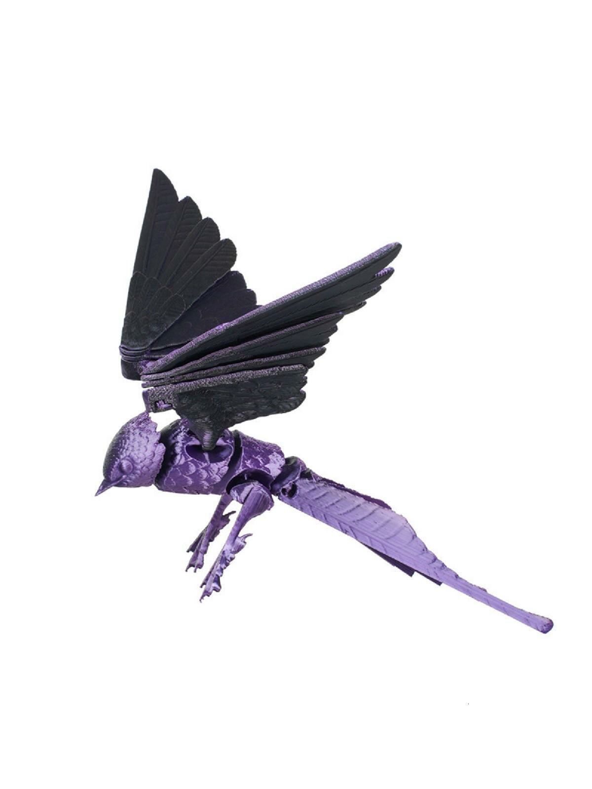 Гибкие Суставы Сочлененной Ласточки Непоседливая Игрушка С 3D-Принтом Ласточка Настольное Украшение