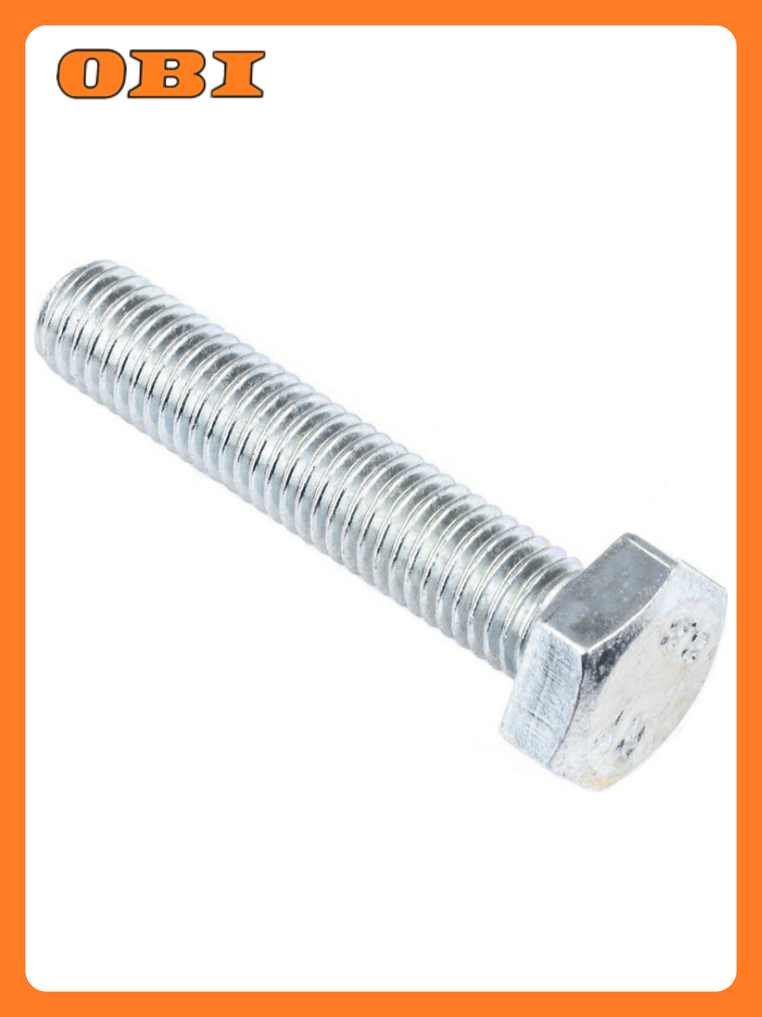 Болт DIN 933 Стройбат шестигранный М10х50 мм с гайкой и шайбой 2 шт