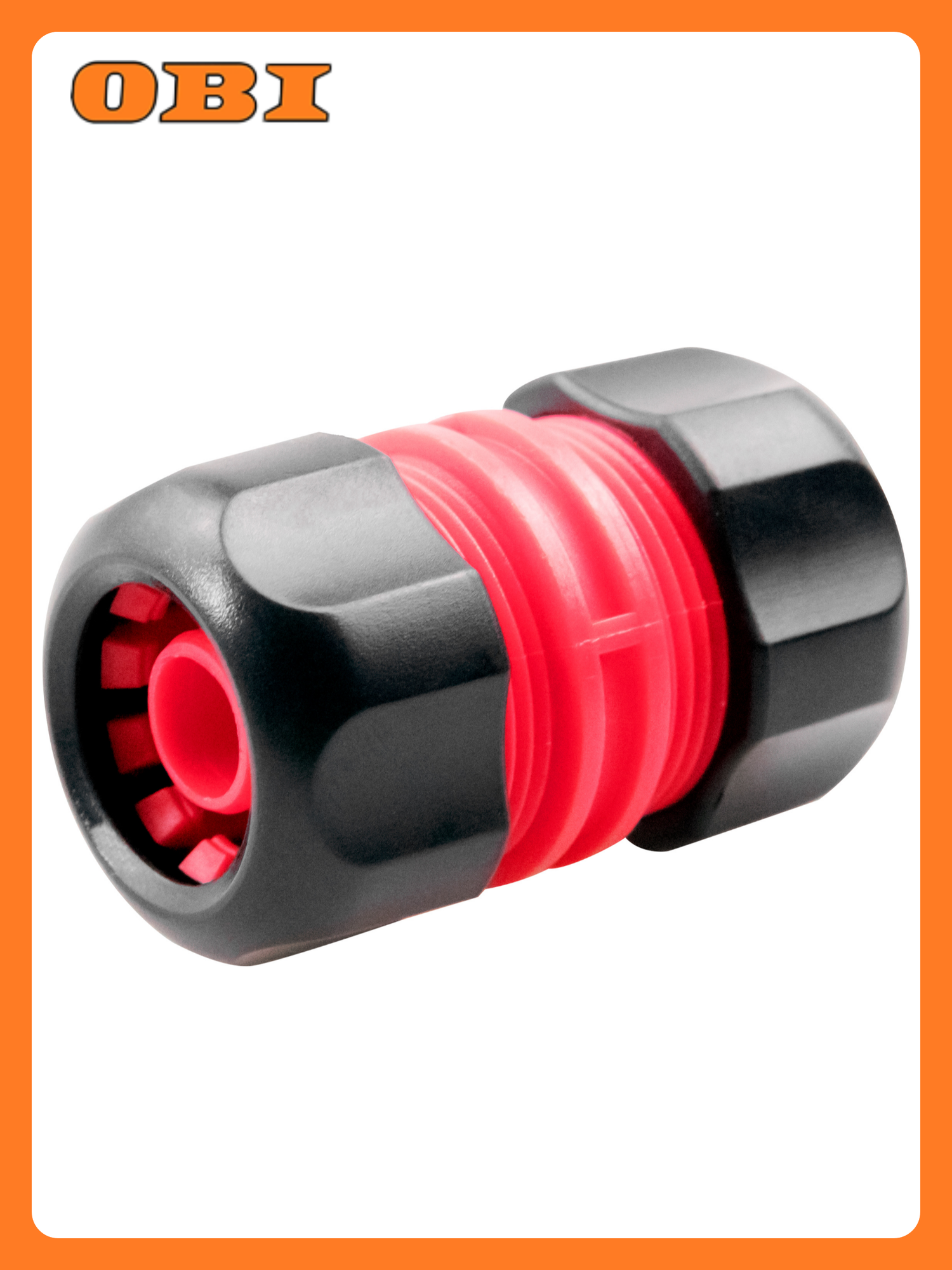 Муфта ремонтная, для шлангов, быстроразъемная, пластик, 1/2", 1 шт