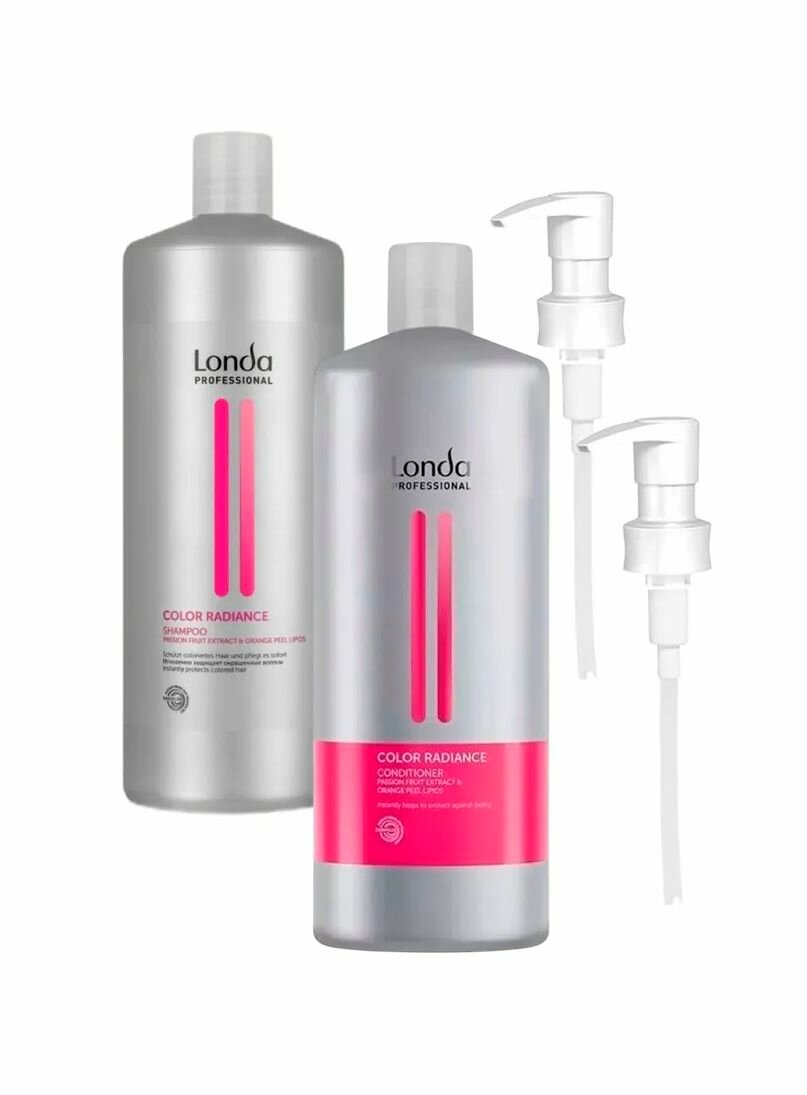 LONDA PROFESSIONAL Color Radiance Набор Шампунь 1000мл +Кондиционер 1000мл + 2 дозатора, для окрашенных волос