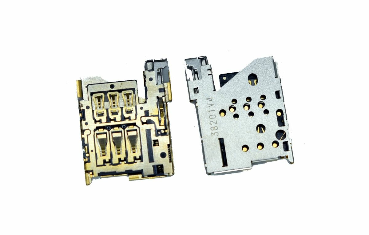 Коннектор SIM-карты (сим), mmc коннектор для Nokia Lumia 1520 (S128)