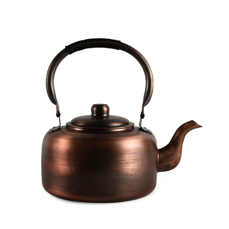 Медный чайник, чистая медь, чистая красная медь, медный заварочный чайник, чайник ручной работы для кипячения воды,