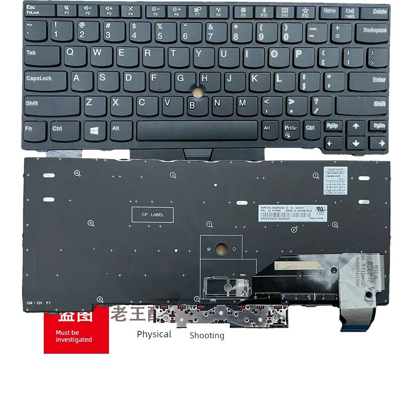 Подходит для замены клавиатуры ноутбуков Thinkpad IBM Lenovo X13 Gen1 L13 Yoga Gen2 ничего_Оригинал без джойстика (без