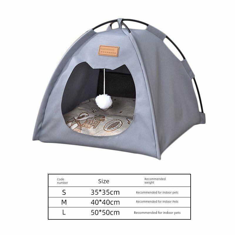 Палатка для кошек, складная летняя лежанка для кошек, домашняя лежанка для кошек, всесезонный домик для кошек, палатка