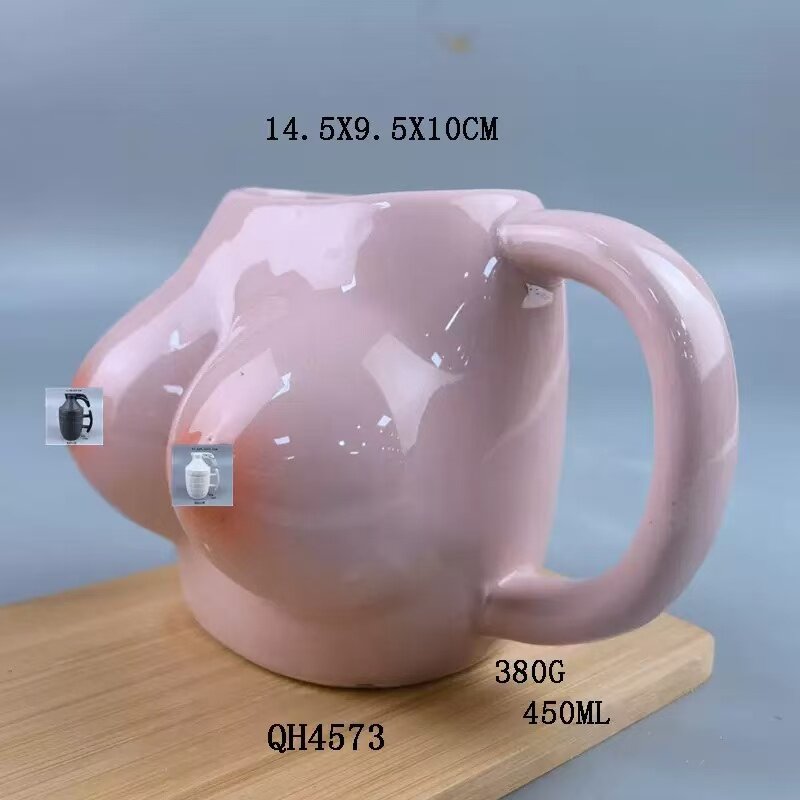 Кружка для тела творческой личности, 450 мл, керамическая, 3D-печать, подходит для микроволновой печи