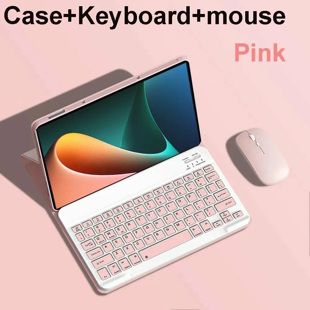 Чехол для планшета Xiaomi Mi Pad 5/5 Pro 11 дюймов со съемной Bluetooth-русской клавиатурой и мышью.