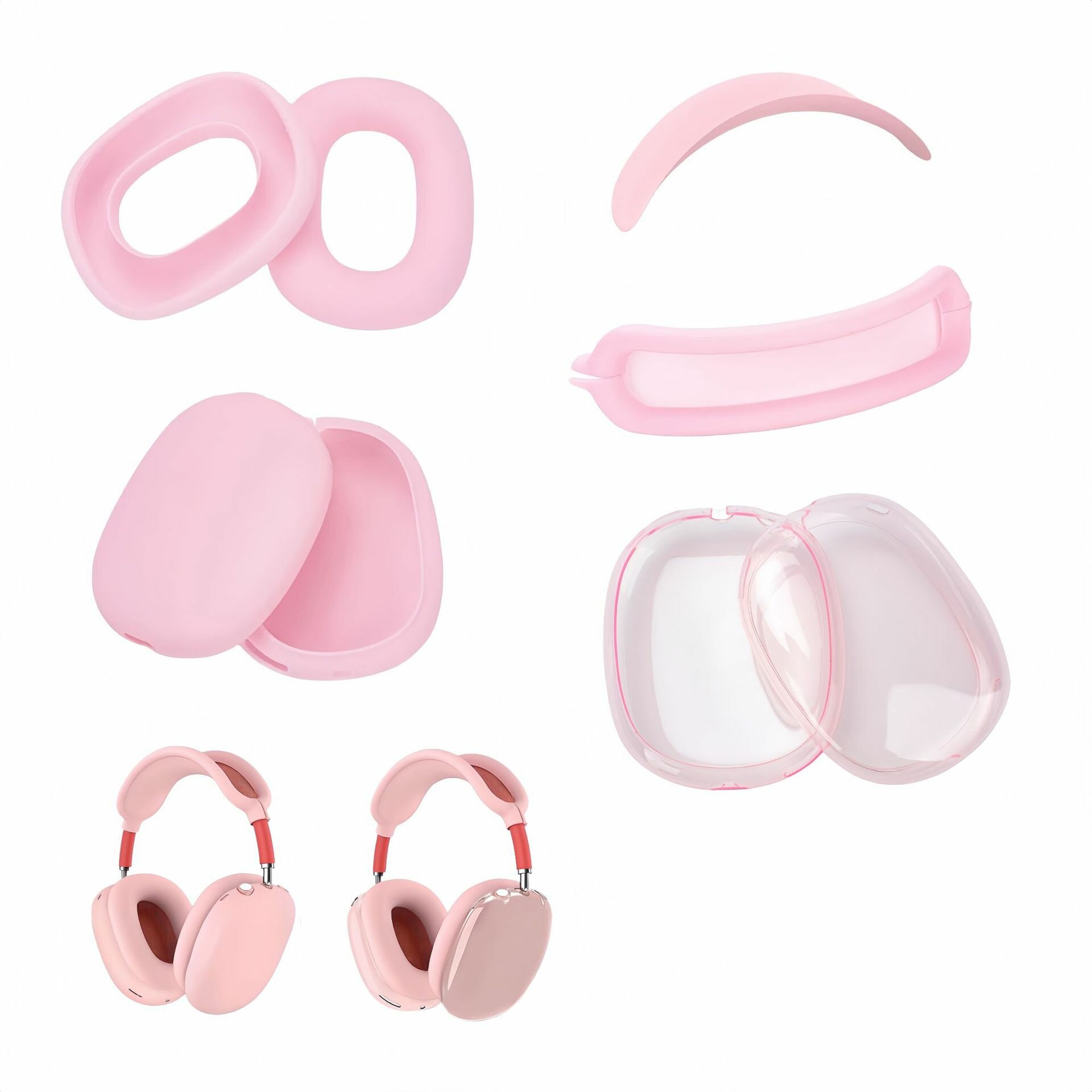 Чехол для наушников Apple, совместимый с AirPods Max, силиконовый защитный чехол для Bluetooth-наушников