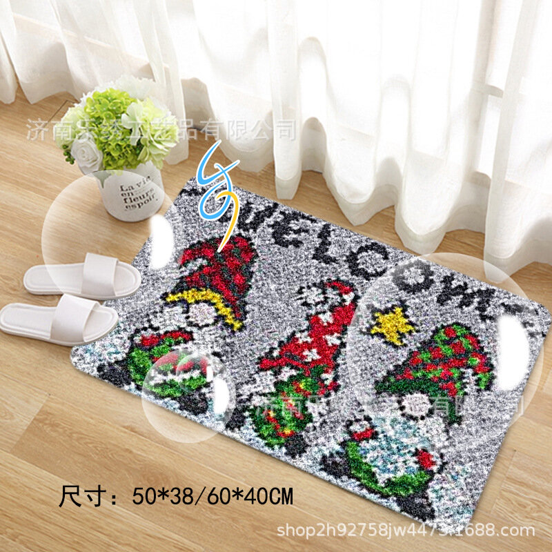 Новая в наличии секционная вышитая ковровая пряжа, вышитый гобелен, ручная работа, настенное искусство, ковер, цветная печать, сетчатый материал, комплект, поставка производителя
