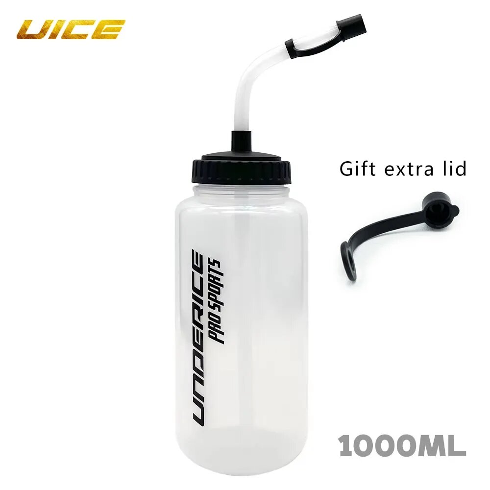 Спортивная бутылка для воды UICE, 1000 мл, бутылка для воды для бокса, полипропилен/LDPE, бутылка для воды для хоккея с шайбой, без BPA, хоккейные аксессуары, спортивное оборудование