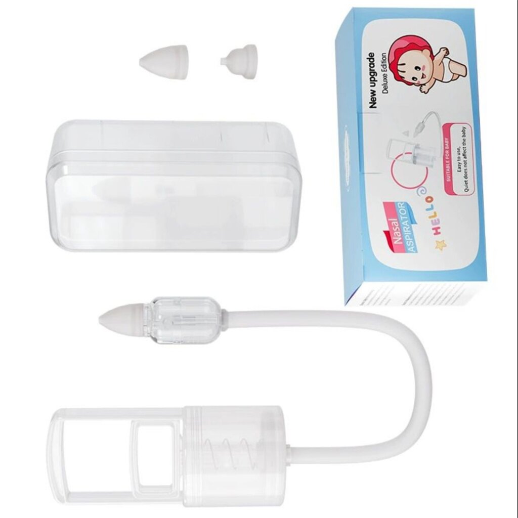 Назальный аспиратор для новорожденных 0-3 лет, ручной насос для очистки назального аспиратора