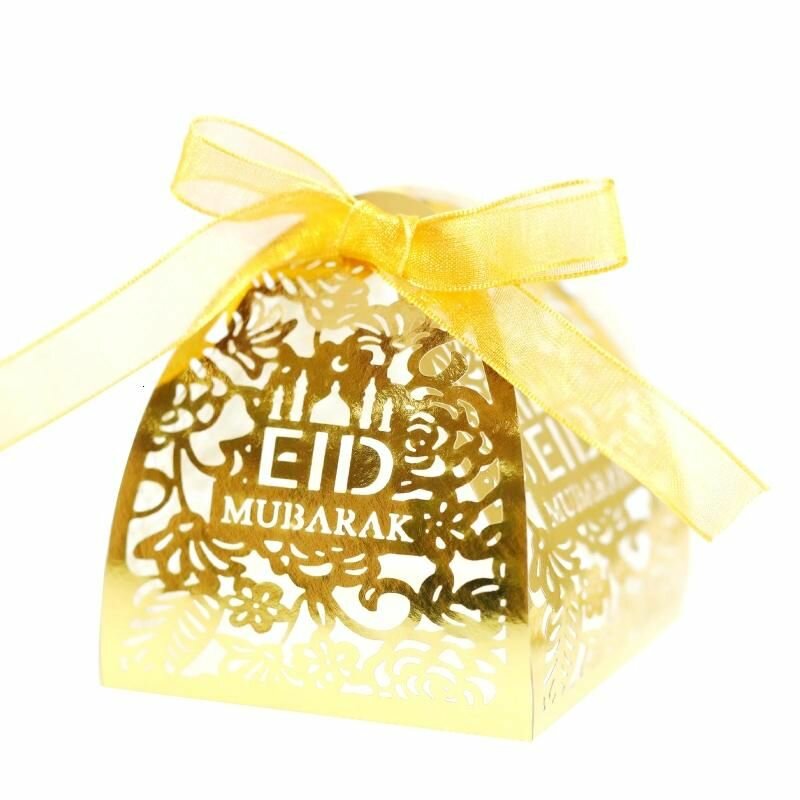 Коробки для конфет "Eid Mubarak", Отражающее золото