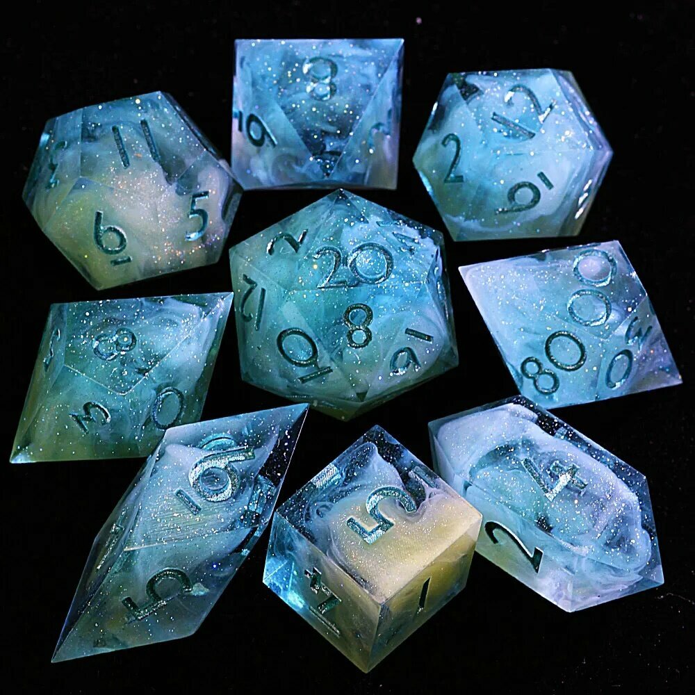 Набор из 9 полиэдрических смоляных костей D&D: Столпы Творения Set Dice Dungeons & Dragons RPG
