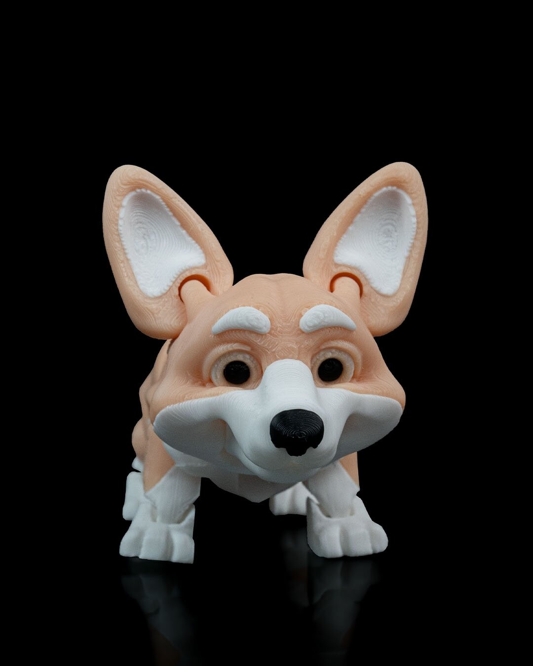 Корги, подвижная фигурка собачки, пёсик игрушка на 3D принтере