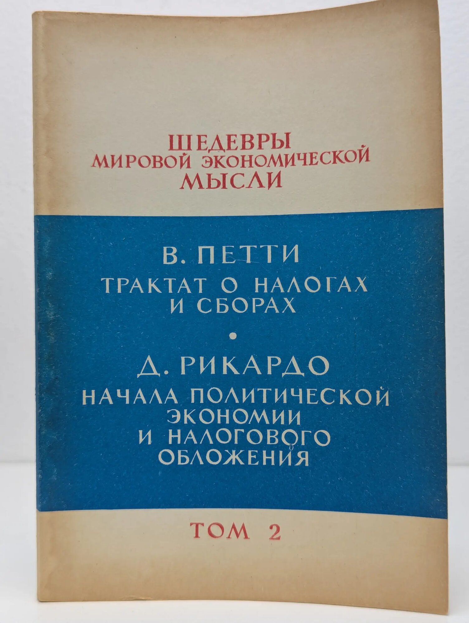 Шедевры мировой экономической мысли. В 4 томах. Том 2. Трактат о налогах и сборах. Начала политической экономии и налогового обложения Петти Вильям, Рикардо Дэвид 1993