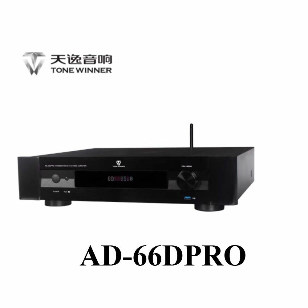 Tone Winner AD-66D PRO Супер Класс A Комбинированный HiFi декодирующий USB Bluetooth усилитель чистой мощности 100 Вт 8 Ом/170 Вт 4 Ом