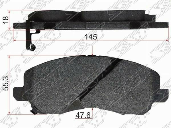 Колодки тормозные спереди SAT ST-4605A261 Mitsubishi ASX 10- / Delica 94-07