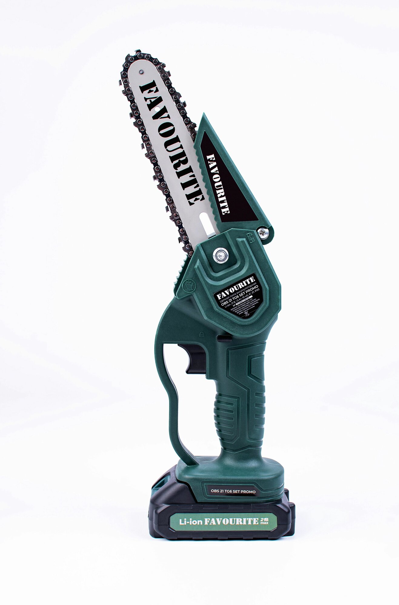 Пила цепная аккумуляторная Favourite OBS 21 TG6 SET PROMO (2АКБ)