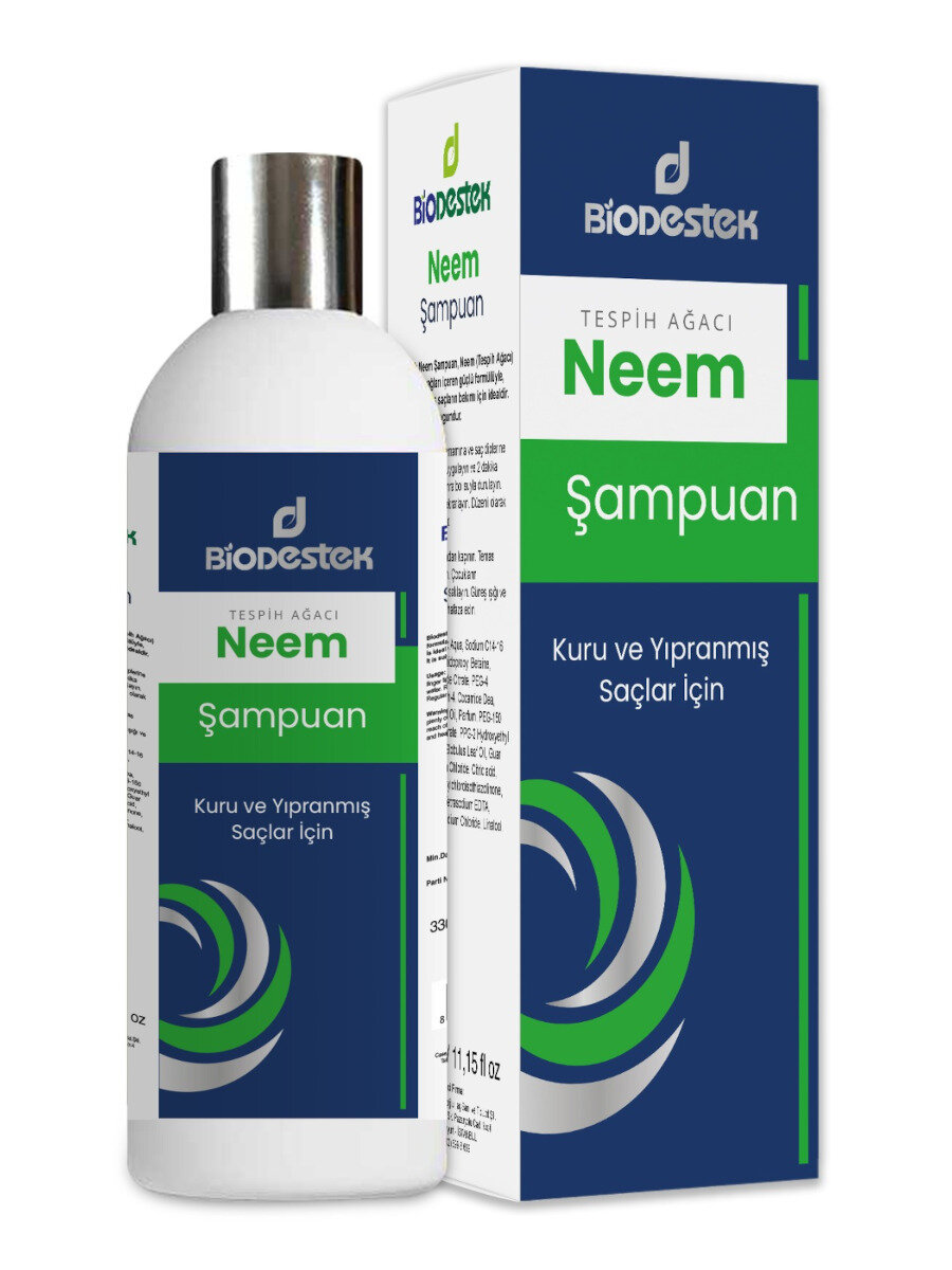 Шампунь с маслом нима и эвкалипта для сухих и повреждённых волос, 330 мл.