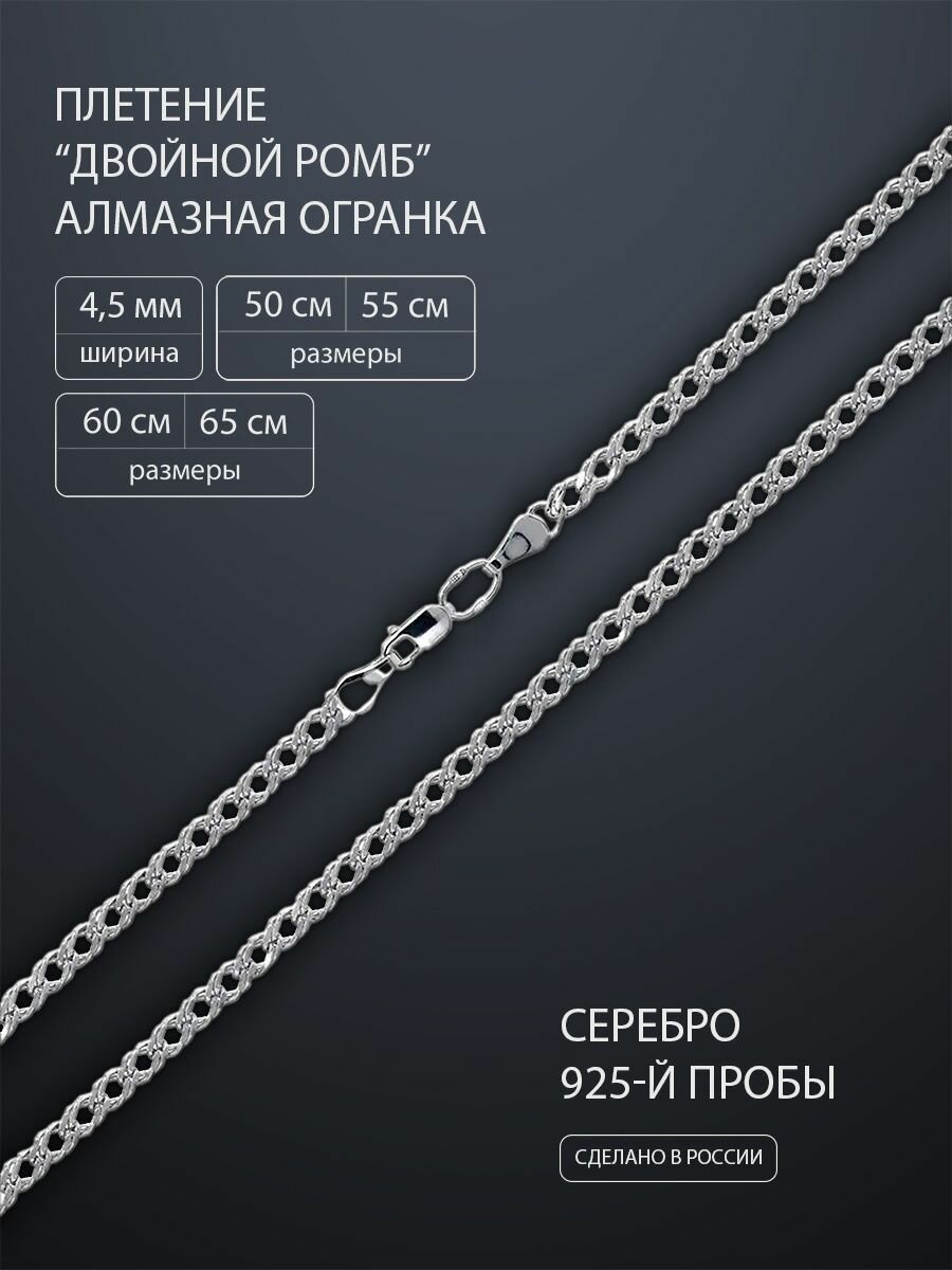 Цепь серебро, 925 проба