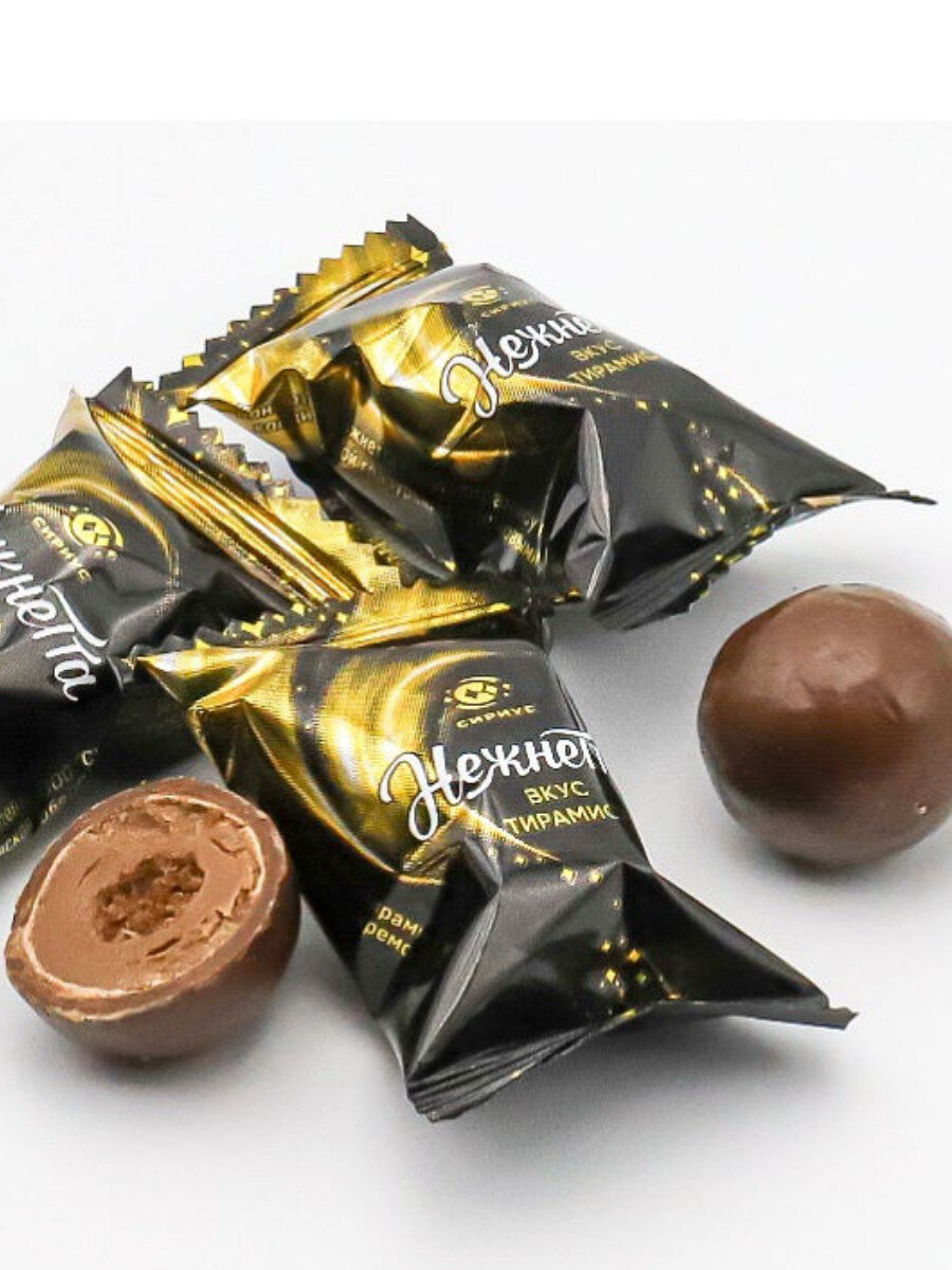 Конфеты шоколадные Нежнетта вкус Тирамису, 1 кг
