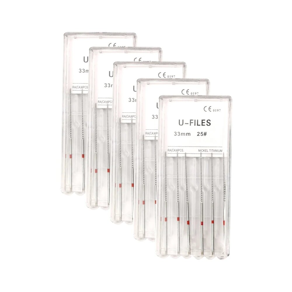 ВДК DENT Стоматологические файлы NITI U 33 мм 20# 25# 5box No. 15 33mm
