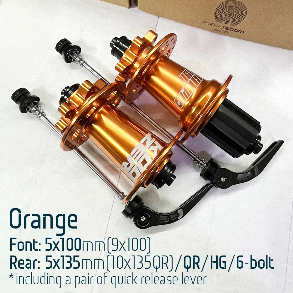 Koozer XM490pro Втулки 32 отверстия Оранжевый, orange 32H QR HG