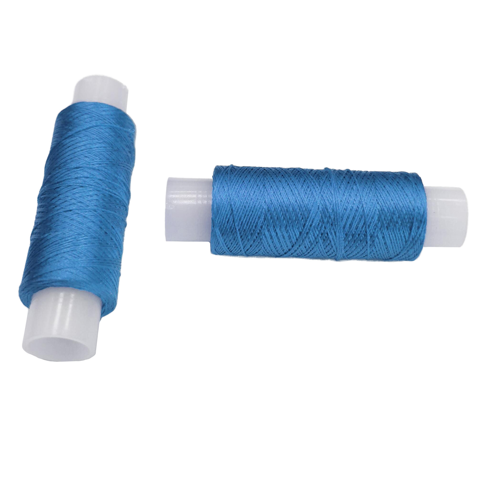 Нить шелковая, Моснитки 33С, цвет №079 (цвет сине-голубой), катушка 100 метров