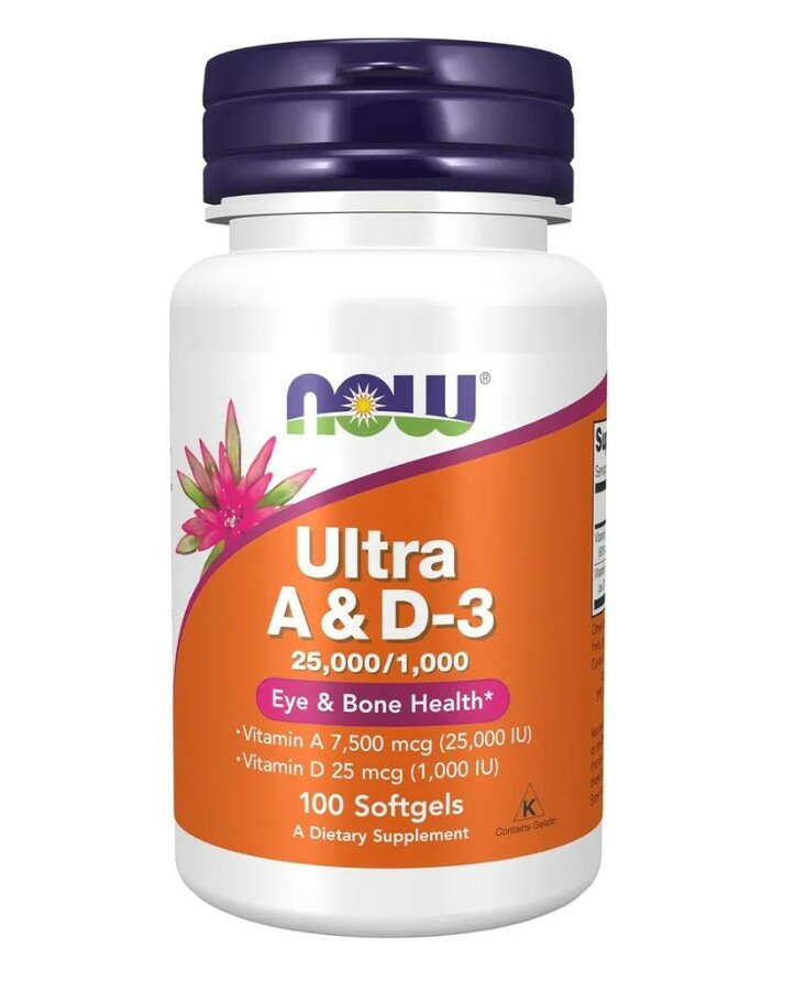Ultra A and D3 25000-1000 100 caps Now