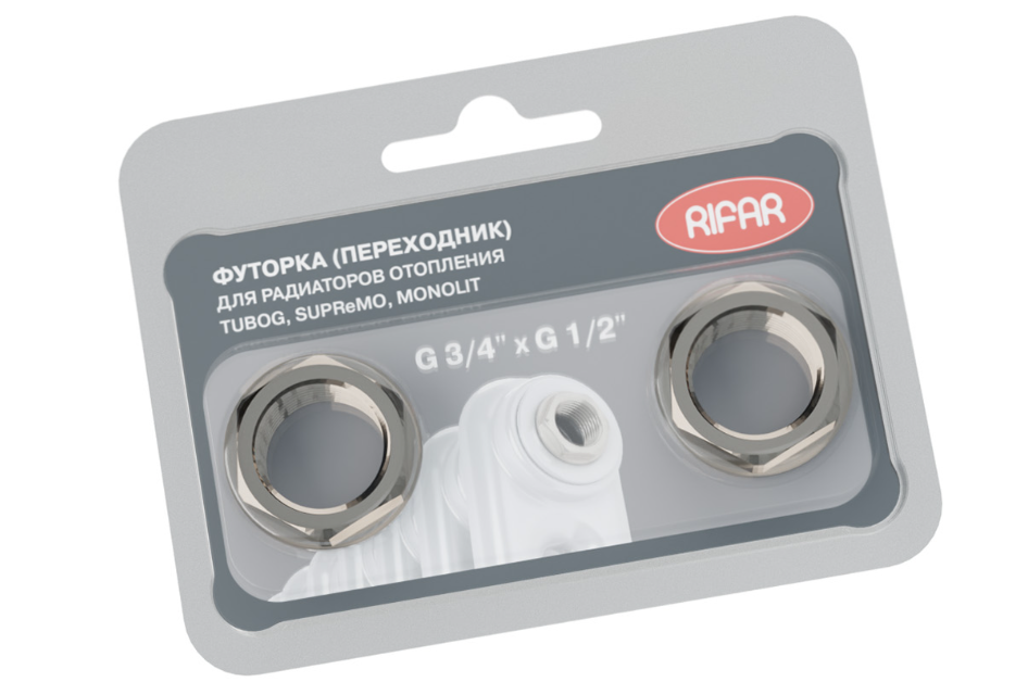 Футорка RIFAR G 3/4 x G 1/2 (комплект 2 шт.) F. G34xG12