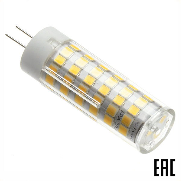 Лампа светодиодная "капсула" х/б свет 7Вт Б0027860 LED JC-7W-220V-CER-840-G4 560Лм 4000К ЭРА (3 шт. в комплекте)