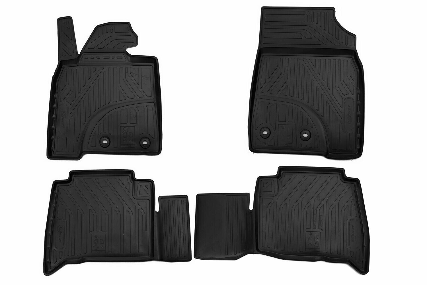 Коврики в салон для TOYOTA Land Cruiser 200, 2015-2021, 4 шт. (Повышенная устойчивость, повышенная износостойкос FORMAT. CARTYT00011