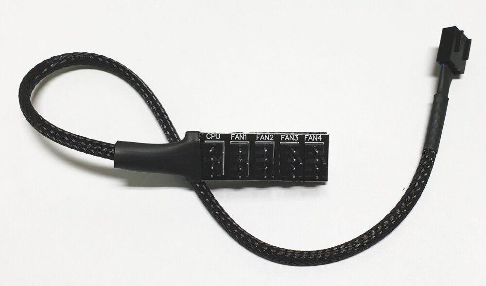 Разветвитель Generic FAN HUB на 5 PWM вентиляторов с липкой основой 3М и кабелем 30 см