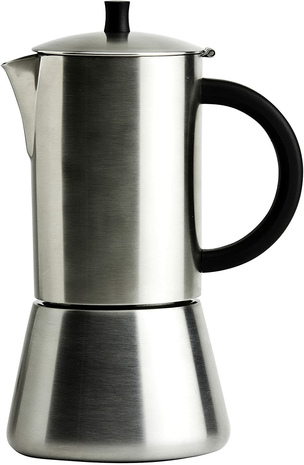 C10TPA Кофейник Палермо Cristel (брашированная сталь) на 10 чашек, индукция, нерж. сталь