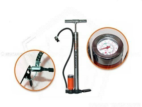 Насос ручной универсальный (38*500) металл, ресивер, манометр для шин lavita (la 190141)