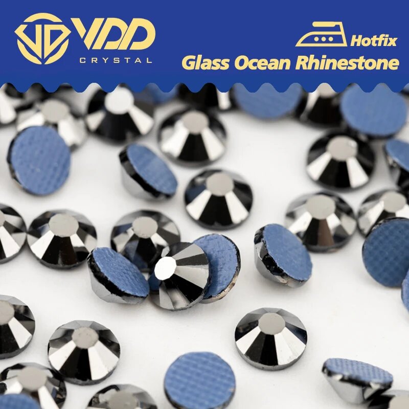 Стразы VDD 065 стеклянные гематит SS16 - 1440Pcs