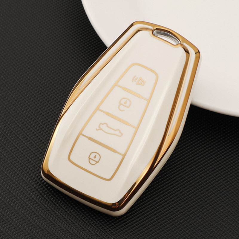 Чехол для ключей Geely, тип B, белый